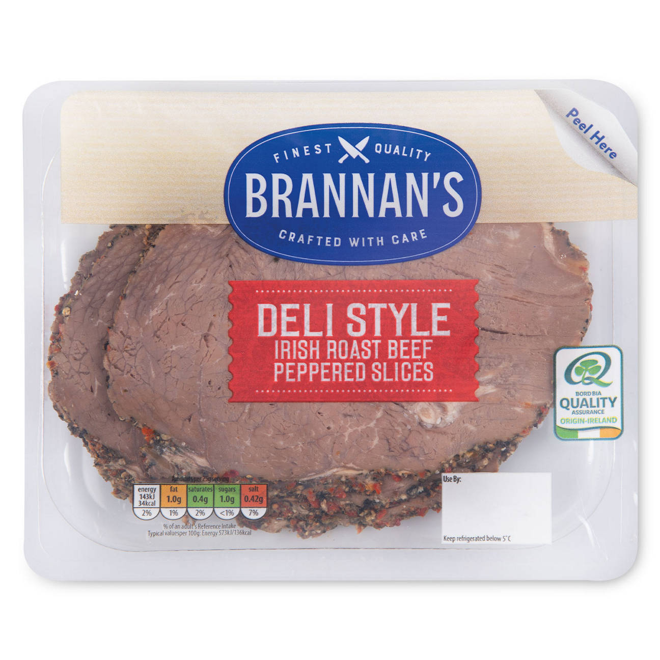 Deli Style Irish Roast Beef Peppered Slices Aldi Ie